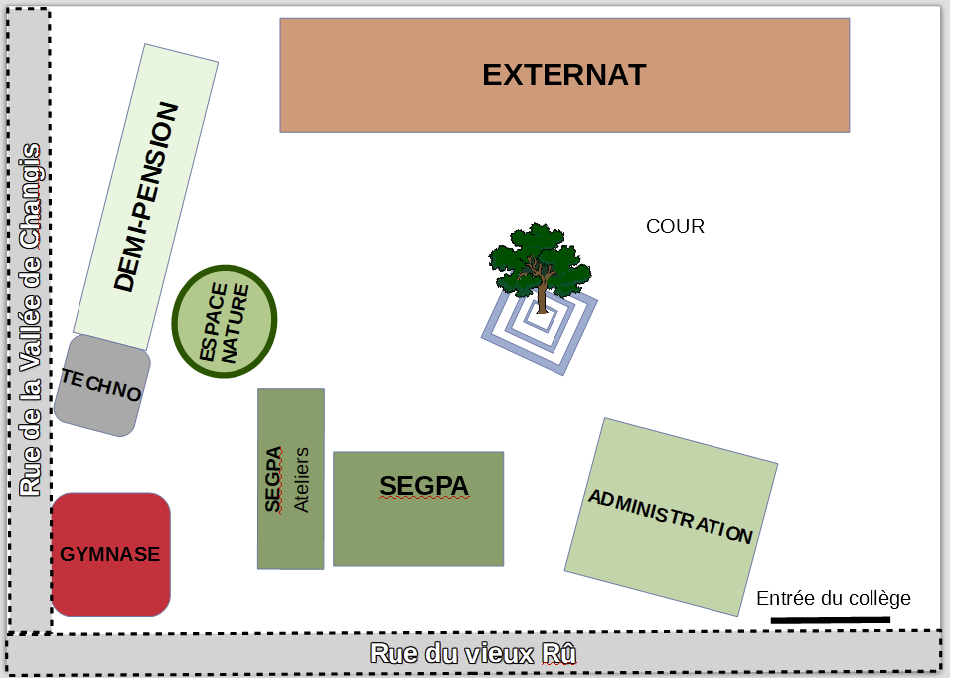 Plan du collège – Collège de la Vallée